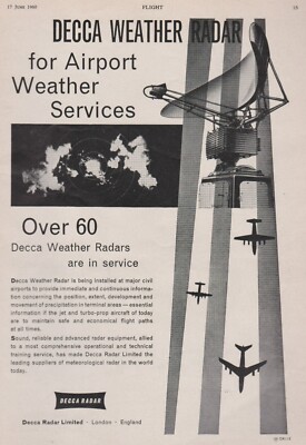 Aviation Magazine Print - Decca Weather Radar for Airport Weather ...