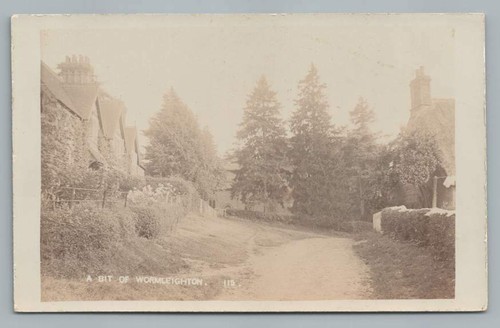 "A Bit of WORMLEIGHTON England" Real Photo RPPC Warwickshire Antique ...