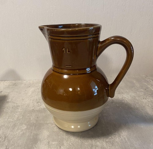 Emile Henry Water Pitcher Brown Made in France 1.3 Liters | eBay