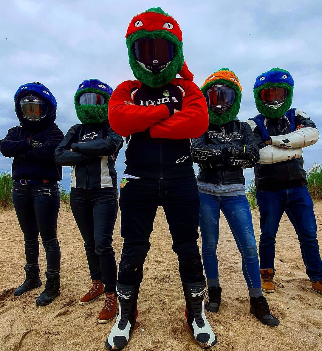 MOTORCYCLE COVER MOTORBIKE FUNNY HEEDS CRAZY CASE HELMET COVERS ...