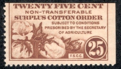 USDA Cotton order Stamp Springer IG2 - MINT | eBay