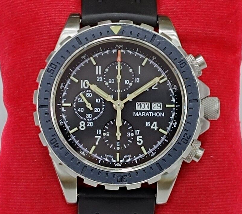 Marathon Jumbo Diver Pilot's Chronograph Automatic Men's Watch | eBay