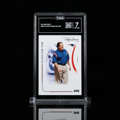Bill Belichick 2004 Playoff Prime Signatures Card /999 Patriots TAG ...