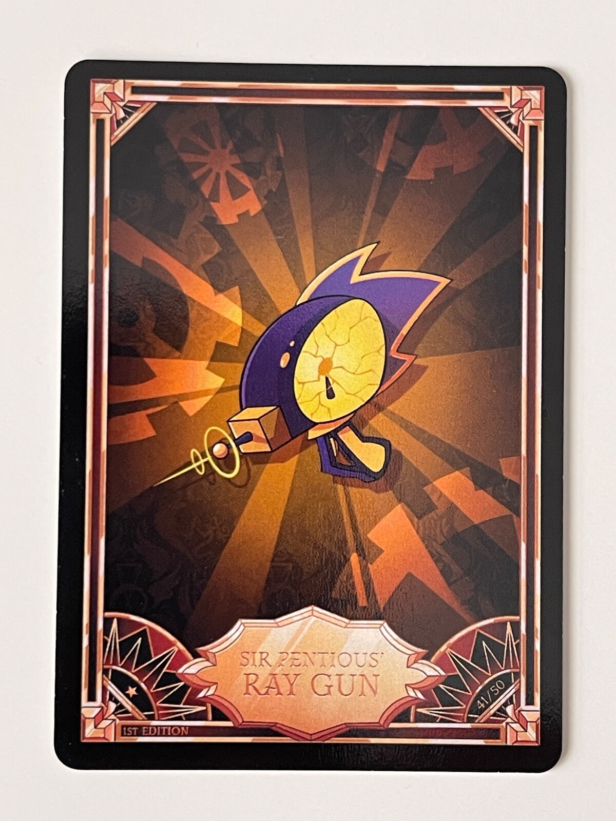 Hazbin Hotel Trading Card Sir Pentious Ray Gun Season 1 First Editiion