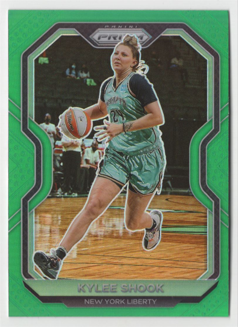 2021-22 Panini Prizm WNBA Green Prizm Kylee Shook New York Liberty #66 ...