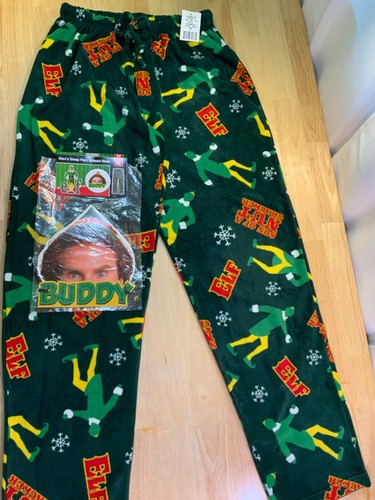 New Men's Elf the Movie PJ Pants WITHOUT or WITH Paper Head Mask of ...