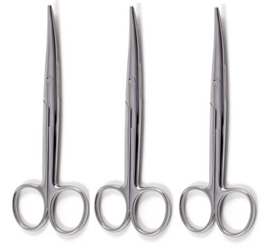 3 O.R GRADE Metzenbaum SCISSORS 7" CVD Surgical VETERINARY Instrument ...