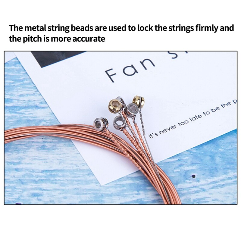 6Pcs/Set Acoustic Guitar String Replacement Steel String for ...
