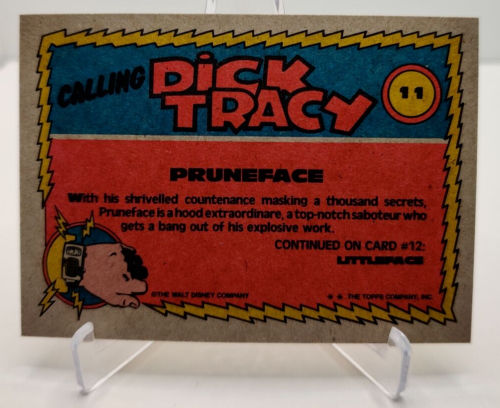 1990 Topps Dick Tracy #11 Pruneface trading card | eBay