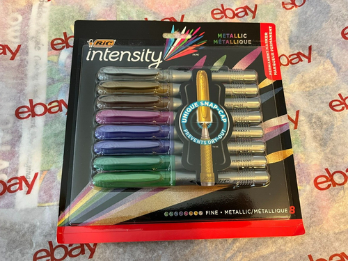 BIC INTENSITY FINE METALLIC PERMANENT MARKERS, 8 BRAND IN IN PACKAGE | eBay