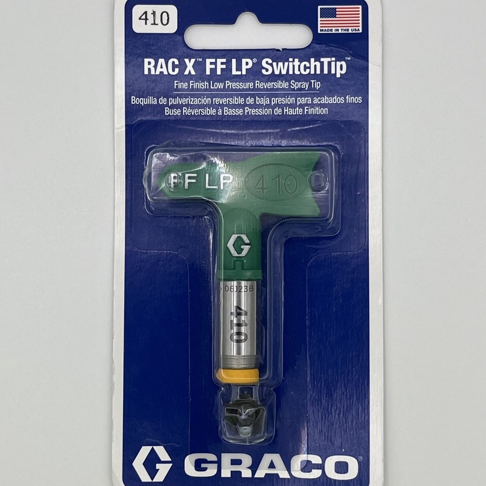 Graco FFLP410 Fine Finish Low Pressure RAC X FF LP SwitchTip, 410 Made USA | eBay