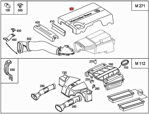 Genuine MERCEDES BBDC 906 A209 C209 CL203 Cover plate 2710100867 | eBay