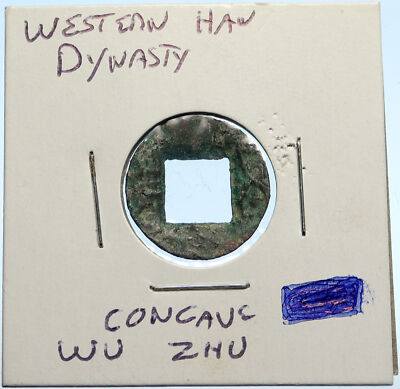 206BC-9 AD CHINA Western Han Dynasty OLD Wu Zhu Cash Token Coin CHINESE ...