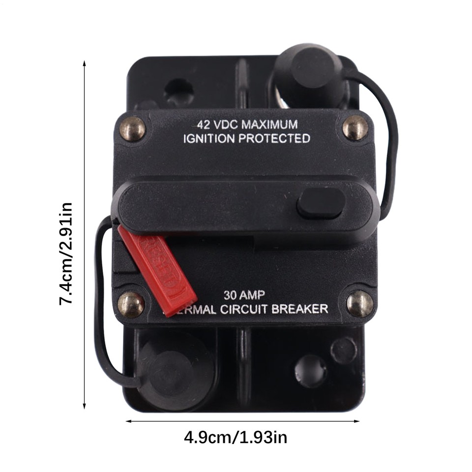 50A -200A Circuit Breaker 12-48VDC Car Truck Audio Resettable Fuse ...