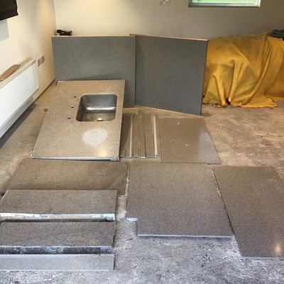 Corian Worktop Sink 12mm Matterhorn Solid Surface Pieces ..some sold.. | eBay UK