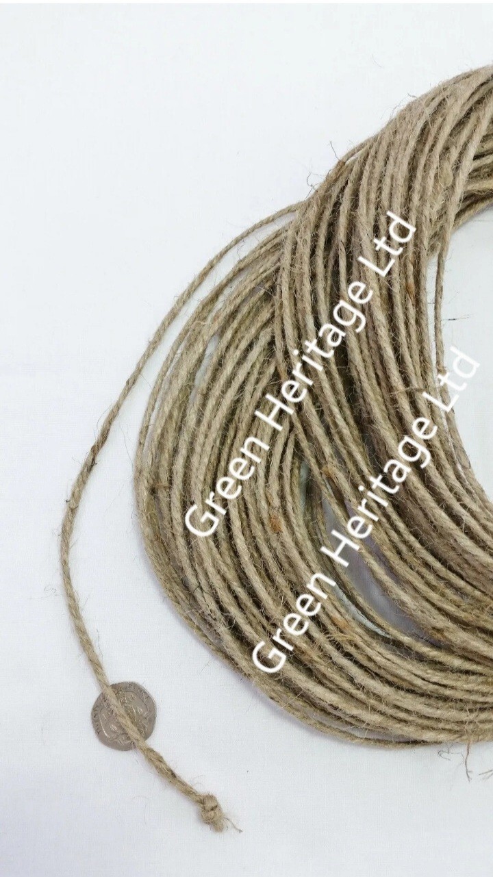 3ply-3mm 1m-1000m Natural Brown Soft Jute Twine Sisal String Rustic ...