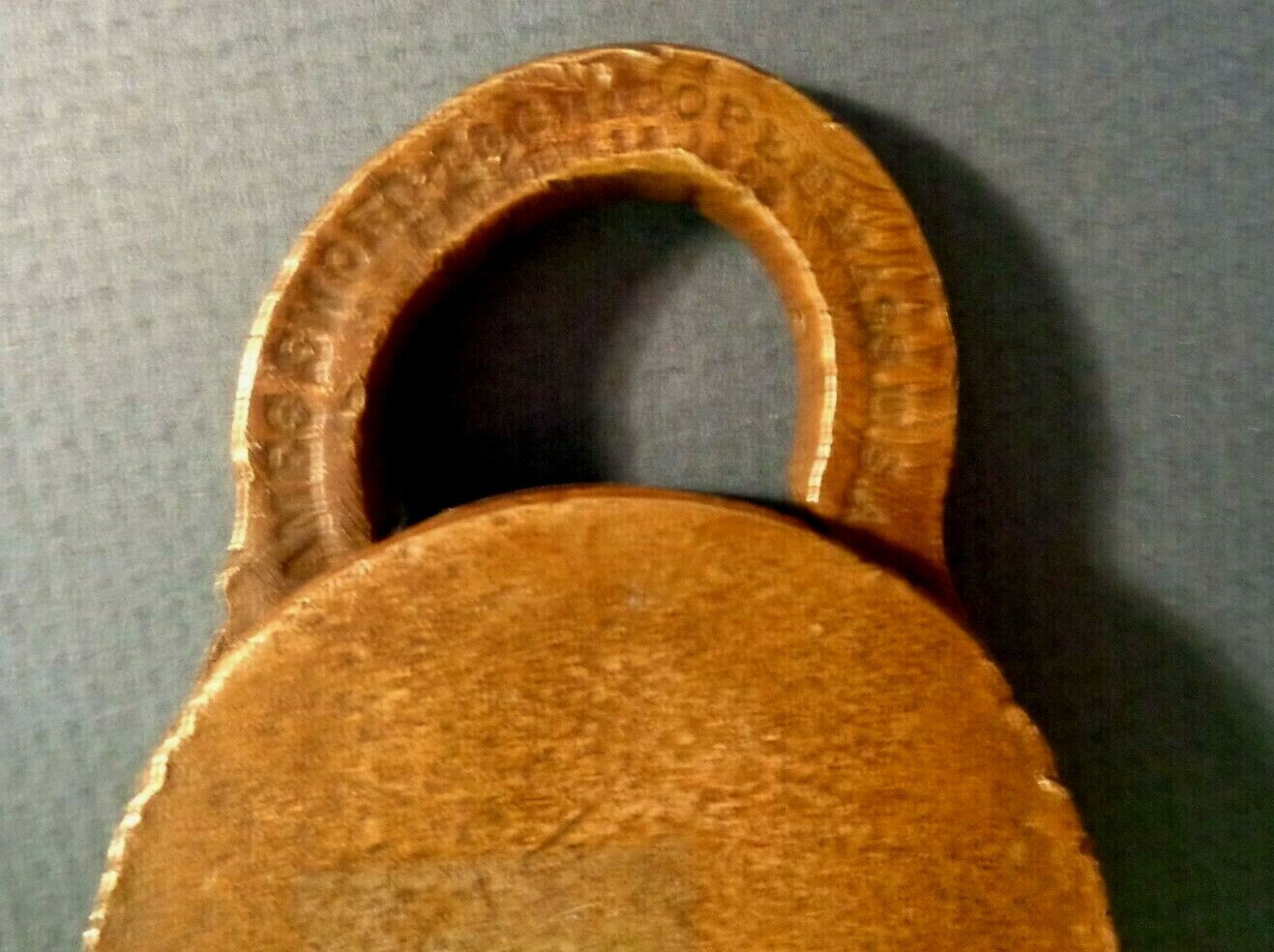 Antique 1882 LOCK PADLOCK Ames Sword Co. Chicopee MA Brass Metal art ...