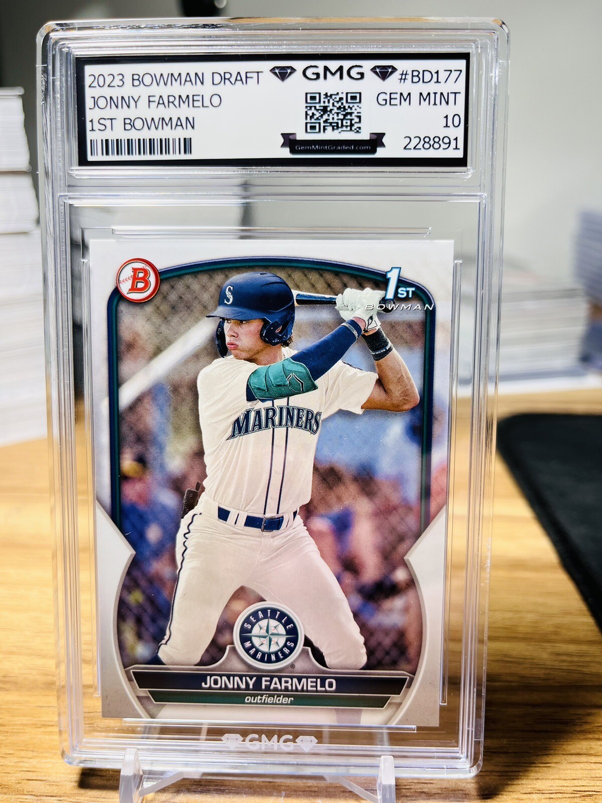 2023 Bowman Draft Jonny Farmelo 1st Bowman GMG Graded 10 Gem Mint 💎 RC ...