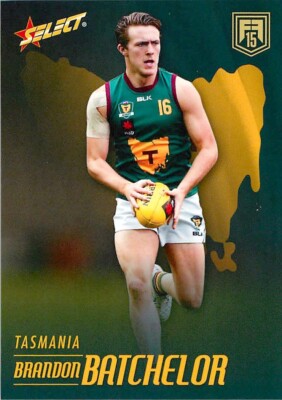 2015 Tasmania AFL Select Future Force Rookie Card - Brandon Batchelor ...
