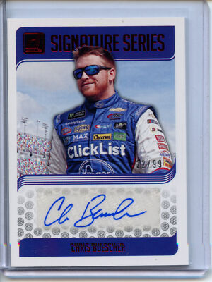 2019 Donruss Racing NASCAR Signature Series AUTO RED Chris Buescher #22 ...