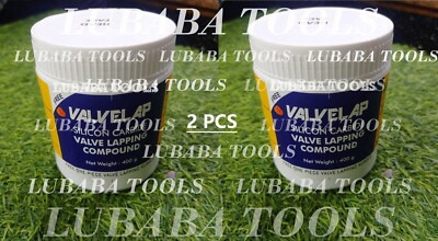 2 PCS VALVELAP Silicon Carbide Valve Lapping Compound 400g Coarse Grade ...