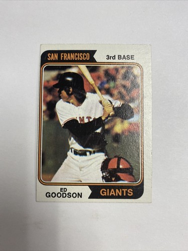 1974 Topps Baseball Ed Goodson San Francisco Giants Card #494 | eBay