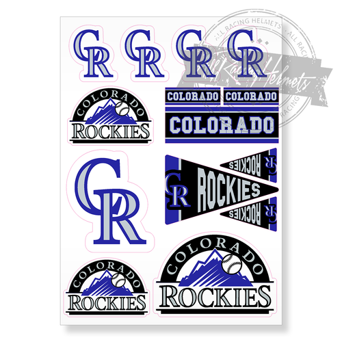 Colorado Rockies MLB Baseball A4 Printed Vinyl Decal Sticker High ...