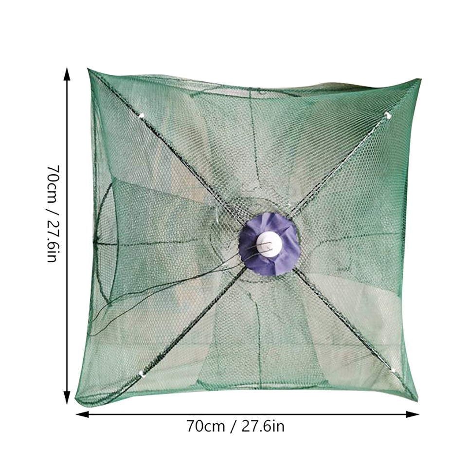 Fishing Net Trap Foldable Auto Mesh Crab Net Trap Cage For Fish Shrimp ...