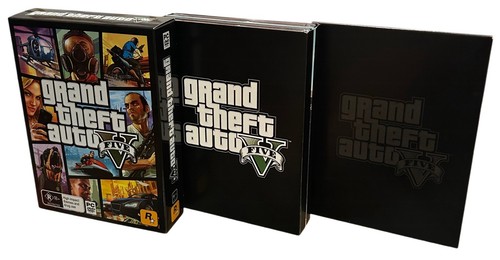 GTA Five Grand Theft Auto 5 PC PAL Video Game Gaming 7 Disc Boxset ...