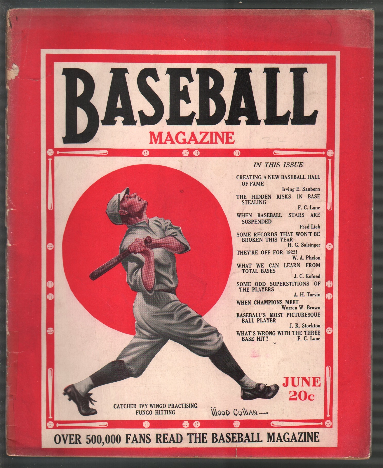 Baseball Magazine 6/1922-Ivy Wingo-Babe Ruth-MLB-pix-info-VG | eBay