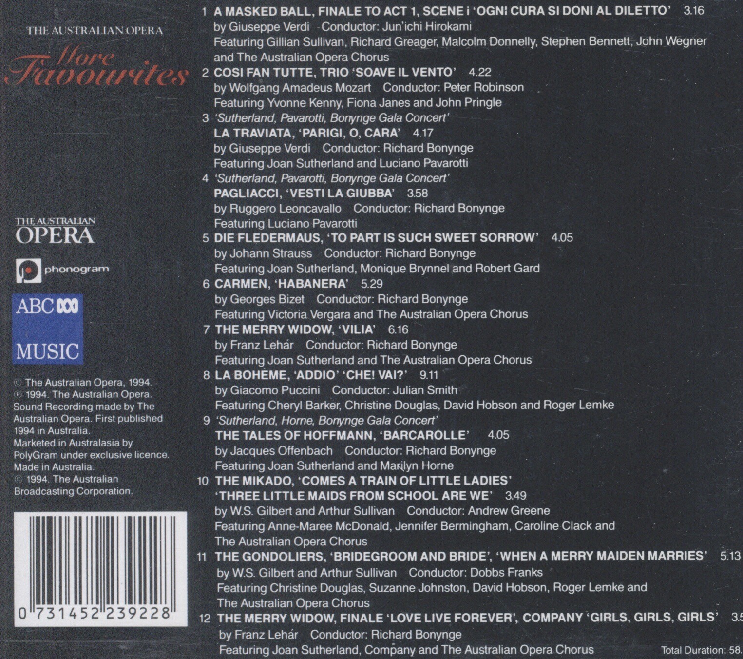 The+Australian+Opera+More+Favourites+CD for sale online | eBay