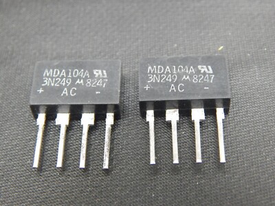 MOTOROLA BRIDGE MDA104A RECTIFIER 3N249 - LOT OF 2 PIECES - USA FAST ...