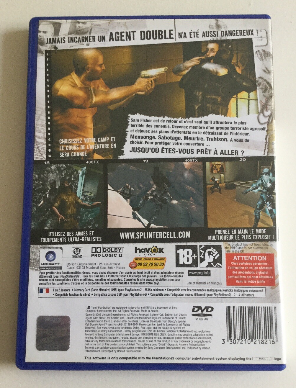 Tom Clancy's Splinter Cell Double agent Playsation 2 PS2 - Complet ...