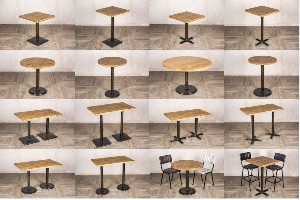 TALL TABLE BAR TABLE POSEUR TABLE CHOICE OF TABLE TOPS DINING TABLE ...