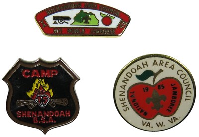 Shenandoah Area Council VA Lot of 3 CSP Hat Pin (PIN3610) | eBay