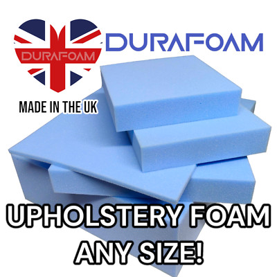 HIGH-DENSITY UPHOLSTERY FOAM SHEET- CUT TO ANY SIZE- FOR CUSHIONS ...