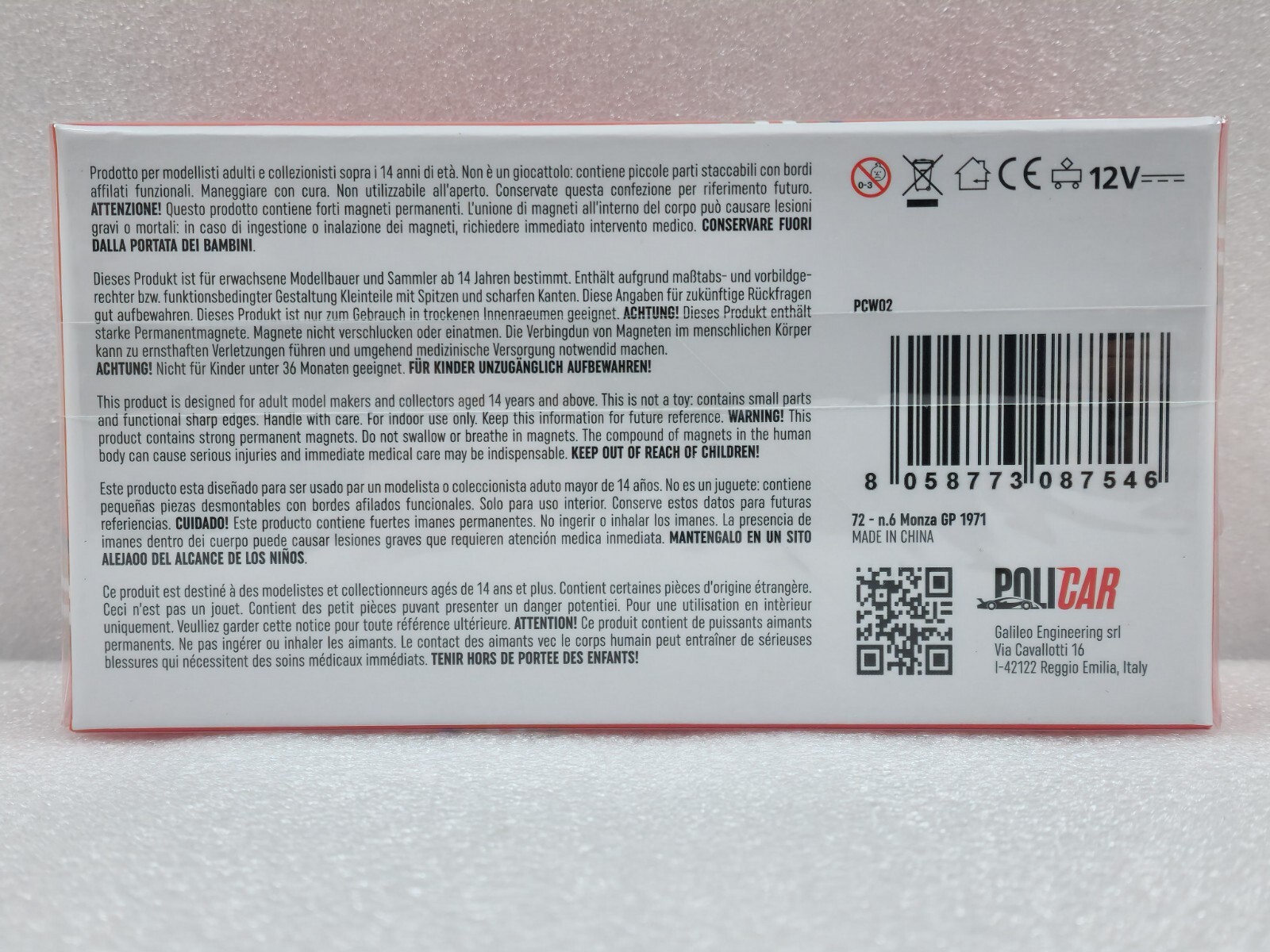 Policar PCW02 Lotus 72 Monza GP 1970, #22 1:32 Slot Car | eBay