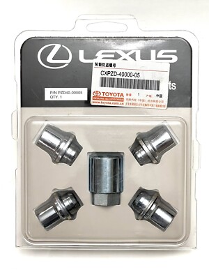 Lexus Wheel Lock Set Genuine OEM (short ones), For ES350, RX350, IS250 ...