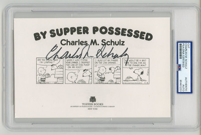 Charles M. Schulz ~ Signed Autographed Comic Strip Signature ~ PSA DNA ...