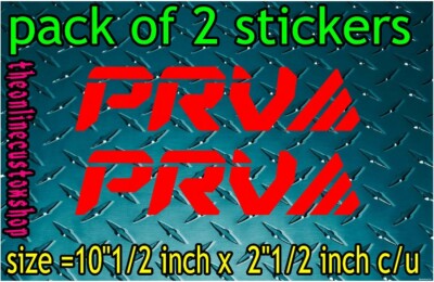 PRV CAR AUDIO VINYL STICKER PAIR [ color red ] | eBay