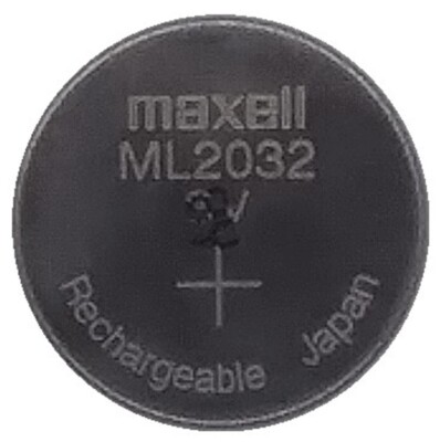 Maxell ML2032 2032 One Single Lithium Rechargeable Coin Cell Battery 3V ...