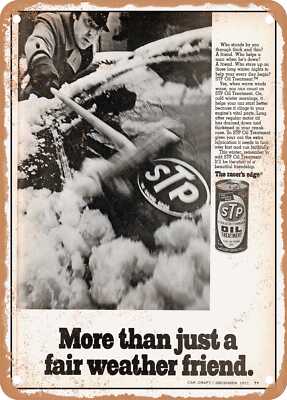 METAL SIGN - 1971 STP More Than Just a Fair Weather Friend Vintage Ad ...