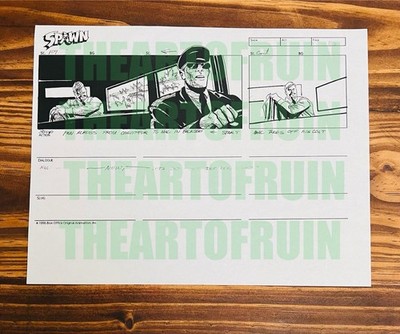 SPAWN Season 1 HBO Animation Production-Used Storyboard Page 83 | eBay
