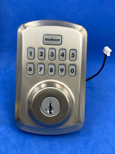 +Kwikset Powerbolt 250 10-Button Keypad Satin Nickel Electronic Door ...