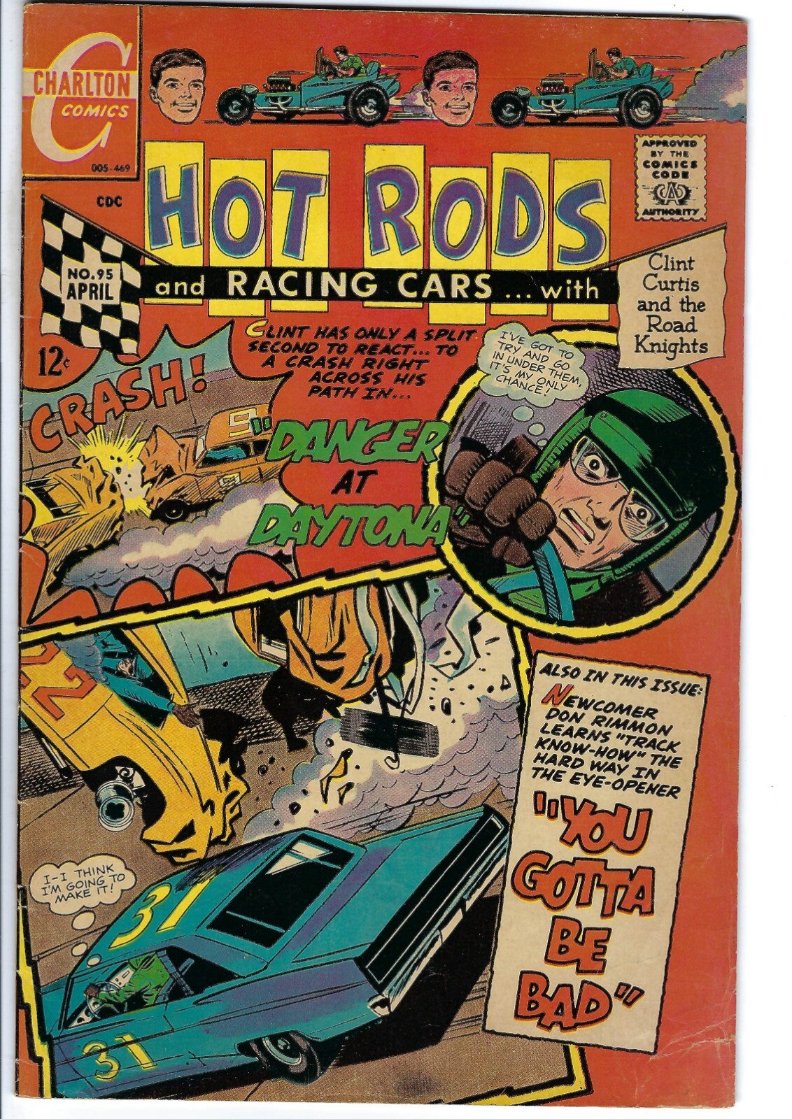 1969 Hot Rods and Racing Cars #95. Auto racing. Vintage hot rod comic ...