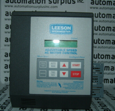 LEESON SPEEDMASTER 174926.00 ADJUSTABLE AC MOTOR CONTROL 2HP 600V ...