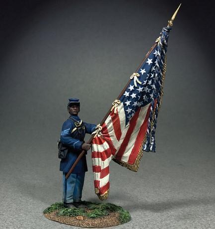 10096 - Sgt. William Carney, Flagbearer, 54th Massachusett - Museum - W ...