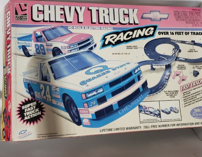 Slot Car Set Life Like Ho Chevy Truck Racing #9541 | eBay