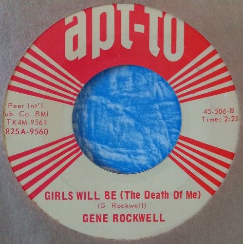 Hear RARE DETROIT 60s rock GENE ROCKWELL "Somewhere / Death Of Me" 45 ...