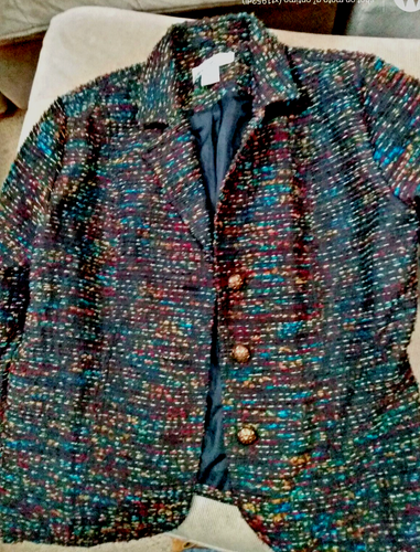 Womans Mulit Color Jacket Preowed Size L | eBay
